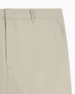 Armani Exchange Classic Trousers In Cotton Blend Tailored Line