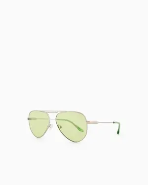 Armani Exchange Aviator Sunglasses - Silver
