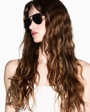 Armani Exchange Aviator Sunglasses - Silver