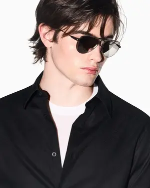 Armani Exchange Aviator Sunglasses - Silver