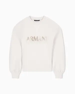 Armani Exchange Viscose Scuba Sweatshirt - Beige