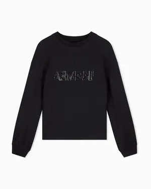 Armani Exchange Sweatshirt Stretch Viscose Scuba - Black