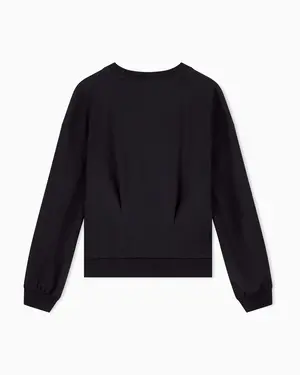 Armani Exchange Sweatshirt Stretch Viscose Scuba - Black