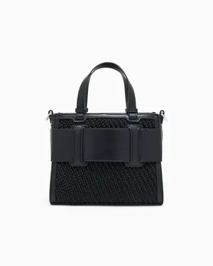 Armani Exchange Tote Bag With An Embossed Texture