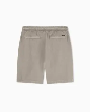Armani Exchange Cotton Twill Drawstring Bermuda Shorts