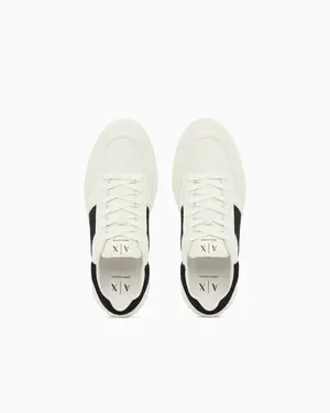 Armani Exchange Sneaker With Suede Inserts - Two-tone