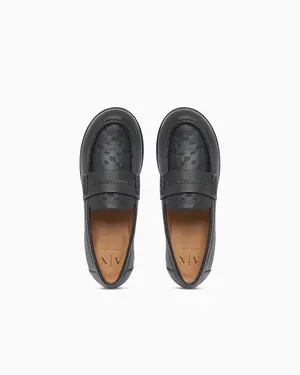 Armani Exchange Formal Loafer With Regular Fit And A Rubber Sole