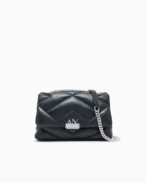 Armani Exchange Crossbody Messenger Bag - Black