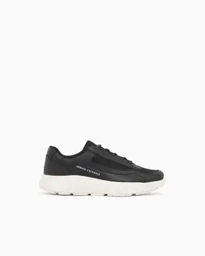 Armani Exchange Sneakers With Ripstop And Rubber Sole - Black