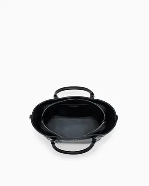 Armani Exchange Shopping Tote Bag With Top Handles - Black