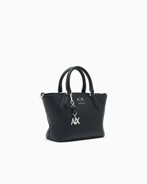 Armani Exchange Shopping Bag In Faux Leather