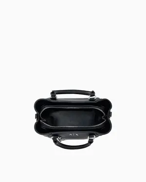 Armani Exchange Shopping Bag In Faux Leather