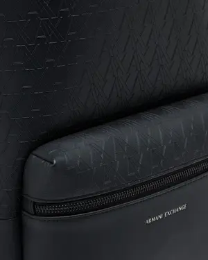 Armani Exchange Backpack In Coated Fabric