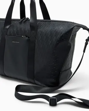 Armani Exchange Duffle Bag With Coated Exterior
