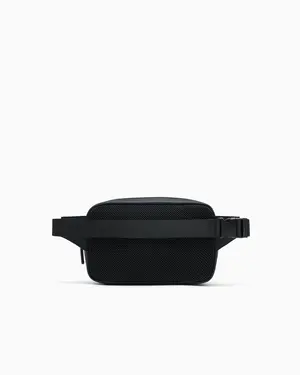 Armani Exchange Belt Bag In Coated Fabric