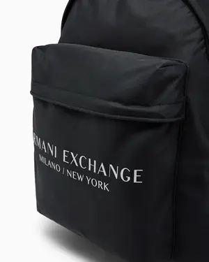 Armani Exchange Backpack In Coated Fabric