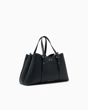 Armani Exchange Tote Bag In Coated Fabric