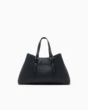 Armani Exchange Tote Bag In Coated Fabric
