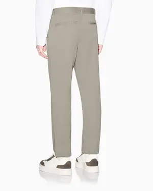 Armani Exchange Stretch Cotton Twill Trousers