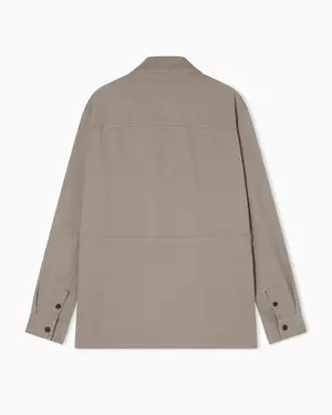 Armani Exchange Classic Blouson In Lightweight Cotton Twill