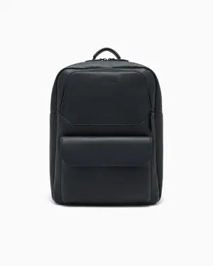 Armani Exchange Backpack With Outside Coating - Black
