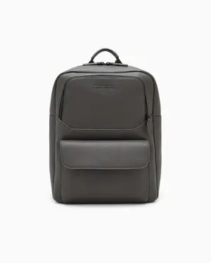 Armani Exchange Backpack With Outside Coating - Brown