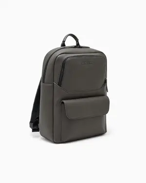 Armani Exchange Backpack With Outside Coating - Brown