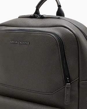 Armani Exchange Backpack With Outside Coating - Brown