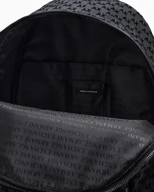 Armani Exchange Backpack In Smooth Technical Fabric