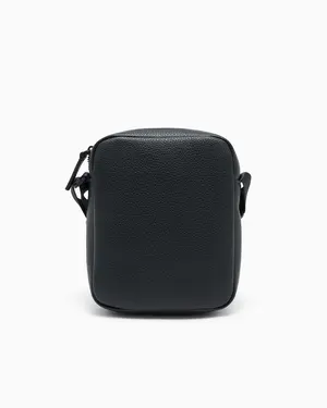 Armani Exchange Textured Crossbody Bag With An Embossed Logo On The Flap