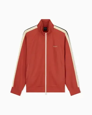 Armani Exchange Sweatshirt Stretch Modal With Cotton Lining - Red