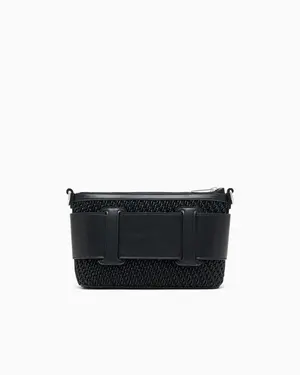 Armani Exchange Shoulder Bag With Embossed Finish