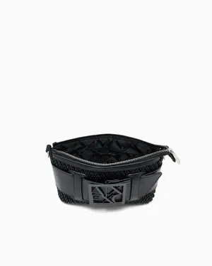 Armani Exchange Shoulder Bag With Embossed Finish