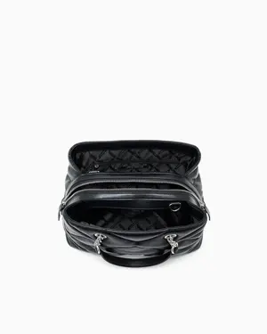 Armani Exchange Shopping Bag In Coated Fabric