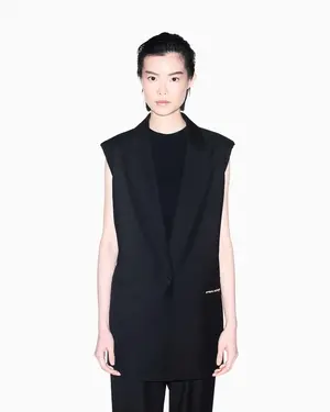Armani Exchange Regular Fit Waistcoat Fabric Blend