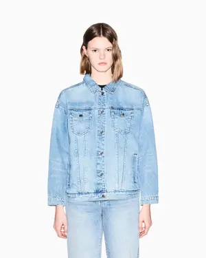 Armani Exchange Used Effect Denim Jacket