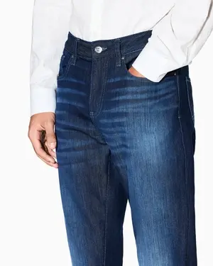 Armani Exchange Slim Fit Washed Fleece Denim Jeans