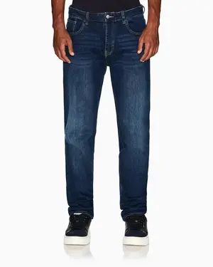 Armani Exchange Straight-leg Washed Stretch Cotton Denim Jeans Essential
