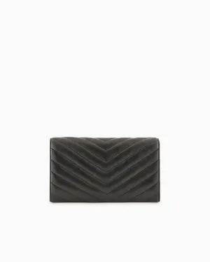Armani Exchange Wallet With Flap And Quilted Shoulder Strap