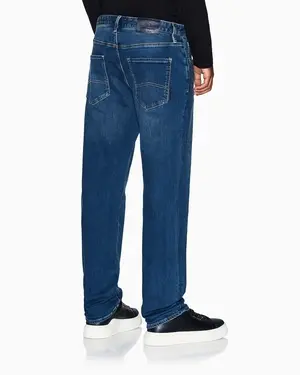 Armani Exchange Denim Jeans With A Straight Leg And Five Pockets Essential
