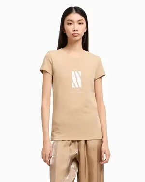 Armani Exchange Slim Fit T-shirt With Central Logo