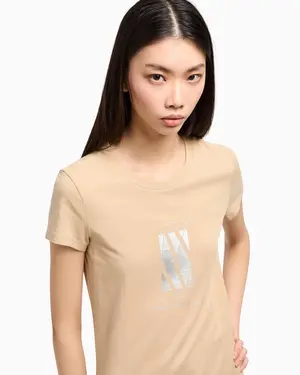 Armani Exchange Slim Fit T-shirt With Central Logo