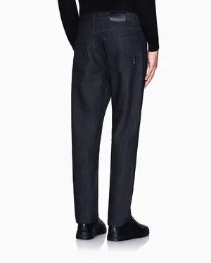 Armani Exchange Slim-fit Five-pocket Jeans In Stretch Denim Essential