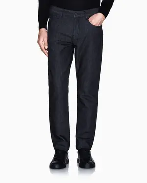Armani Exchange Slim-fit Five-pocket Jeans In Stretch Denim Essential
