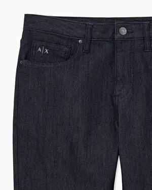 Armani Exchange Slim-fit Five-pocket Jeans In Stretch Denim Essential