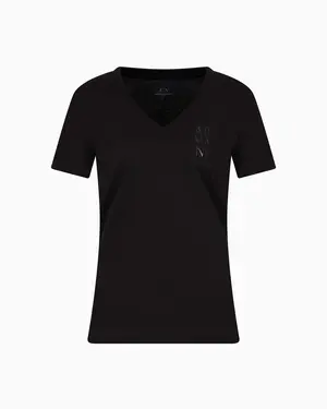 Armani Exchange Regular Fit T-shirt With V-neck