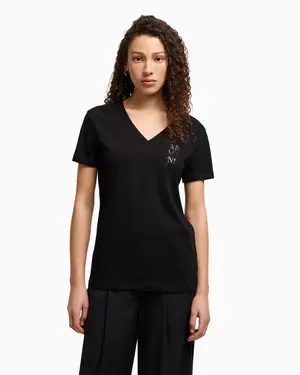 Armani Exchange Regular Fit T-shirt With V-neck