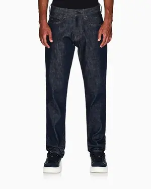 Armani Exchange Icon Stretch Cotton Slim Fit Jeans - Blue