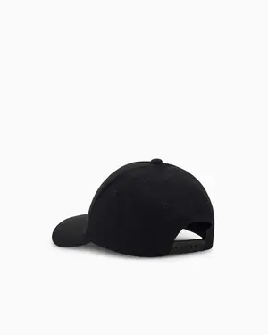 Armani Exchange Six-panel Baseball Cap In Cotton Twill With Logo Essential