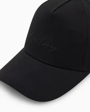 Armani Exchange Six-panel Baseball Cap In Cotton Twill With Logo Essential